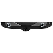 Smittybilt SRC Rear Bumper and Tire Carrier with Receiver Hitch (Black ...