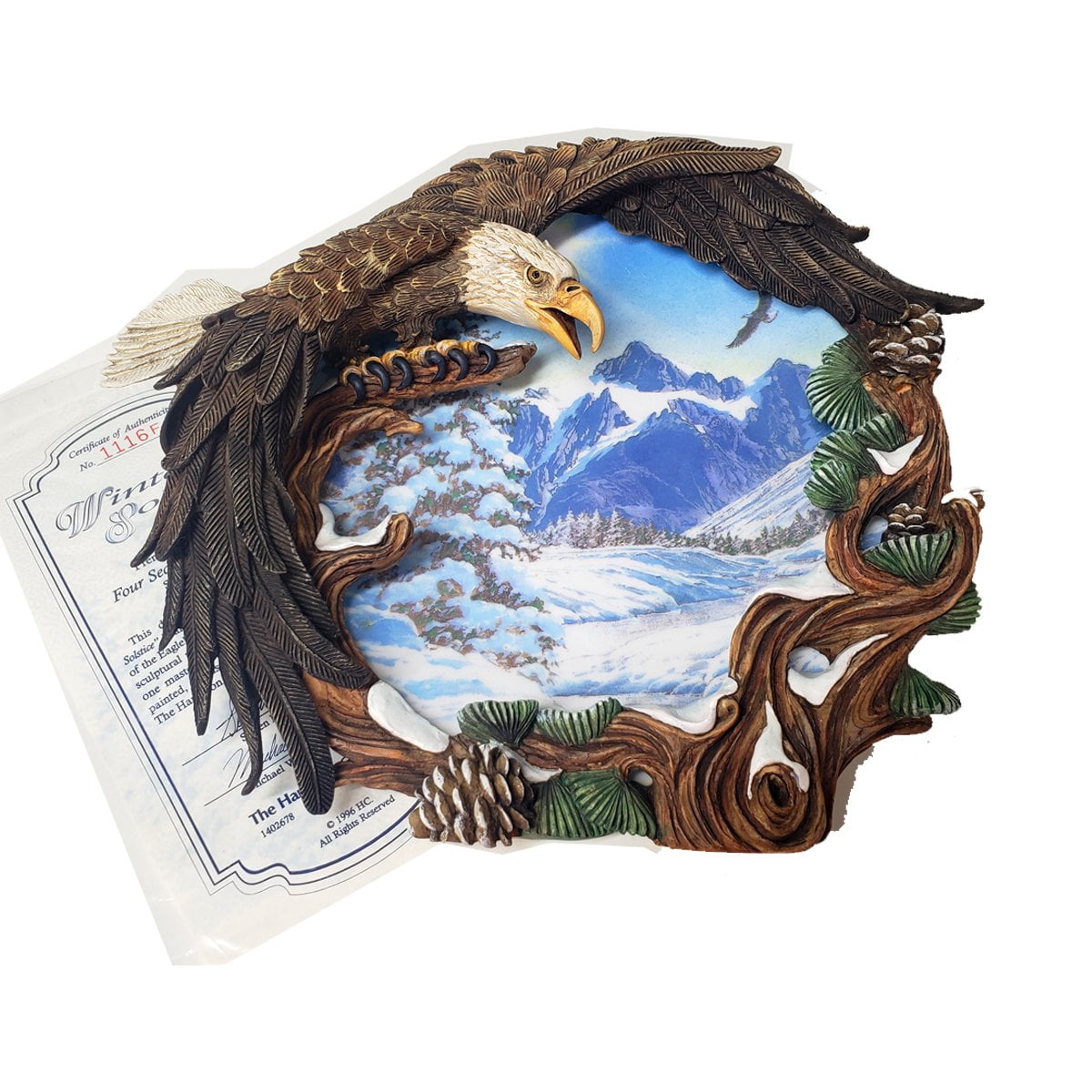 American Eagle Plate "Winter Solstice" from The Four Season of the ...
