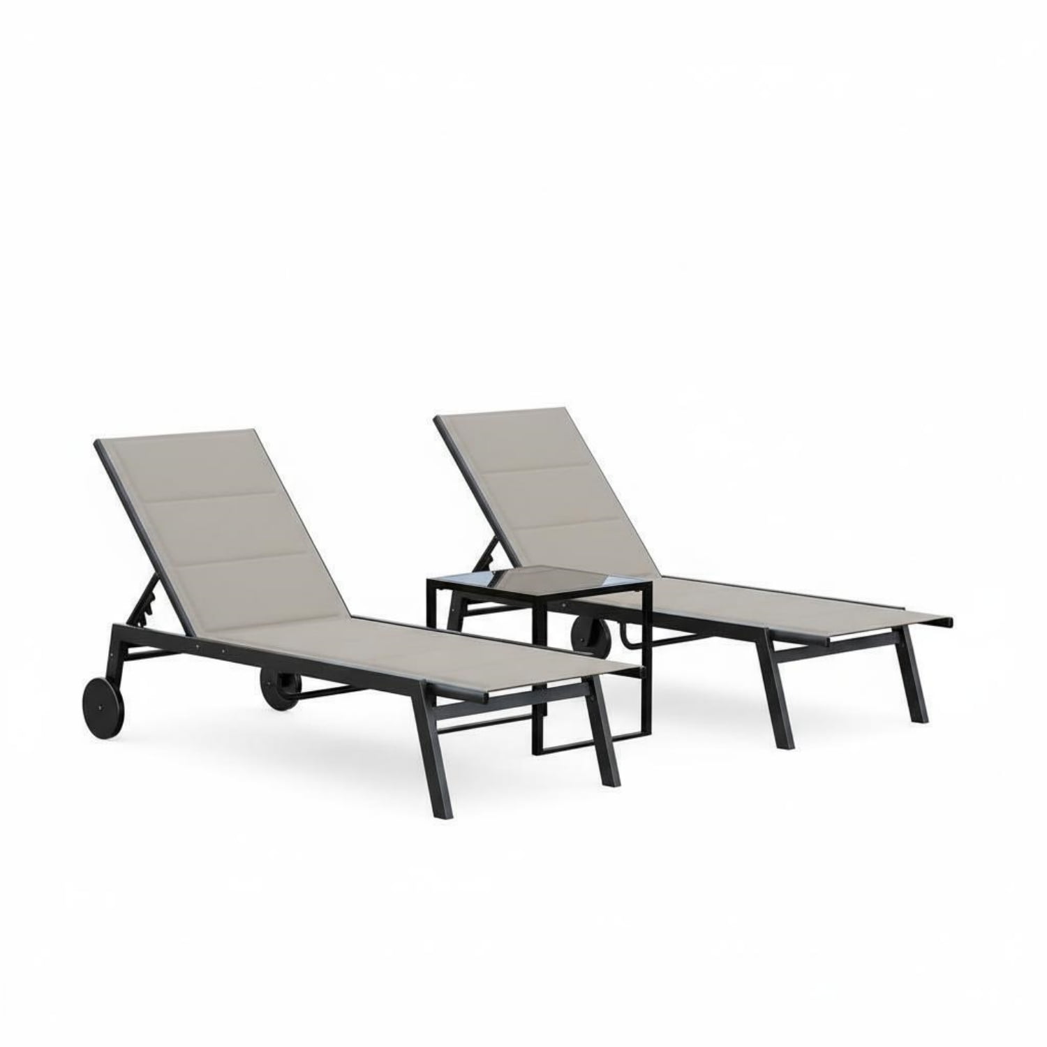 Click here for Garvee 2 Pack Outdoor Chaise Lounge Chairs  With 1... prices