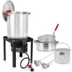 Creole Feast CFT2018 90Qt Single Sack Crawfish Boiler and Cooker Combo ...