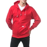 Pro Club Men's Heavyweight Full Zip Fleece Hoodie - Walmart.com