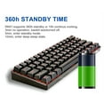 61 Keys bluetooth Wired Dual Mode 60% RGB Mechanical Gaming Keyboard ...