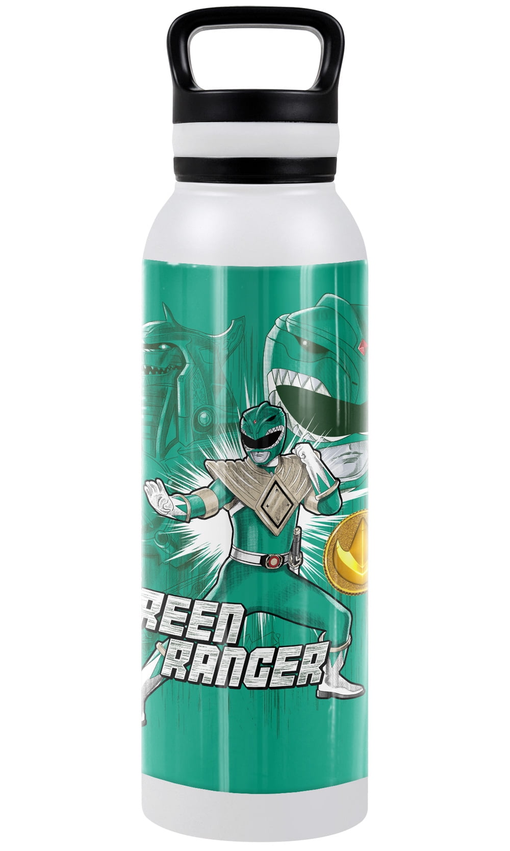 Power Rangers Official Green Ranger 24 oz Insulated Canteen Water ...