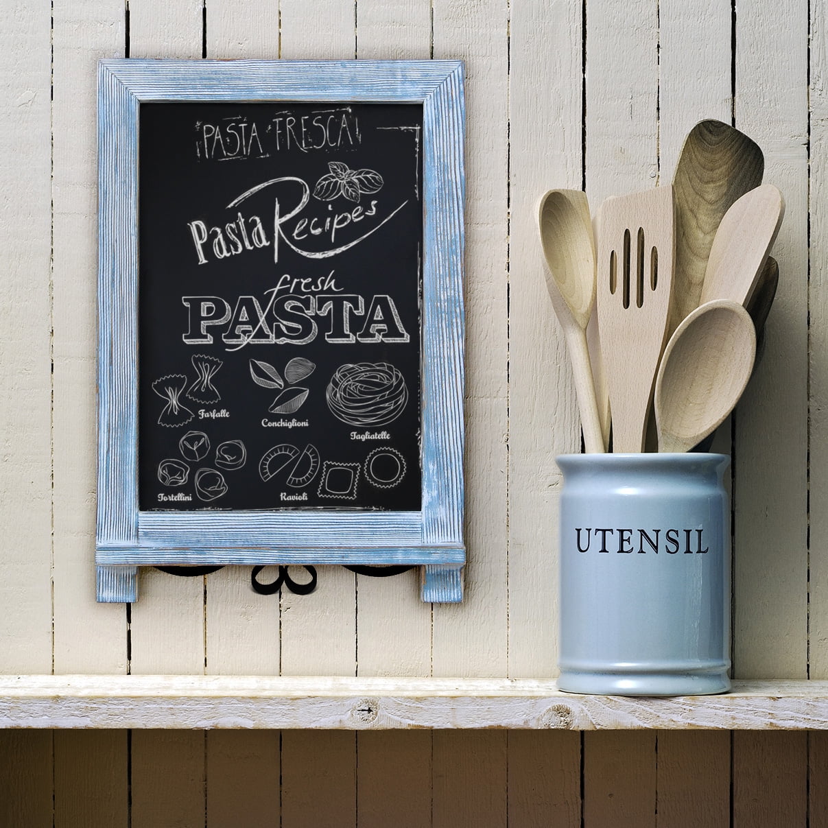 HBCY Creations Wooden Tabletop Chalkboard with Legs/Vintage Wedding ...