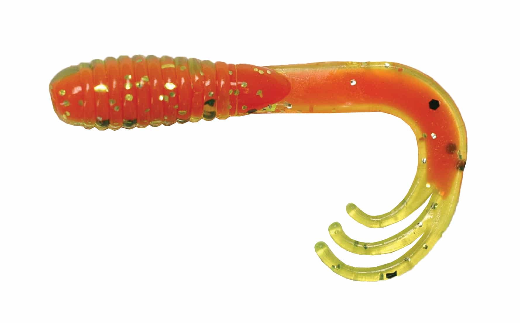 Big Bite Baits 2 inch Triple Tip Grub 10 pack (Tomato Core) - Walmart.com
