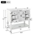 36" Bathroom Vanity without Top Sink, Modern Bathroom Storage Cabinet ...