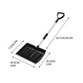 Qonioi Snow Shovel, Heavy Duty Plastic Snow Pusher and Ice Scraper ...