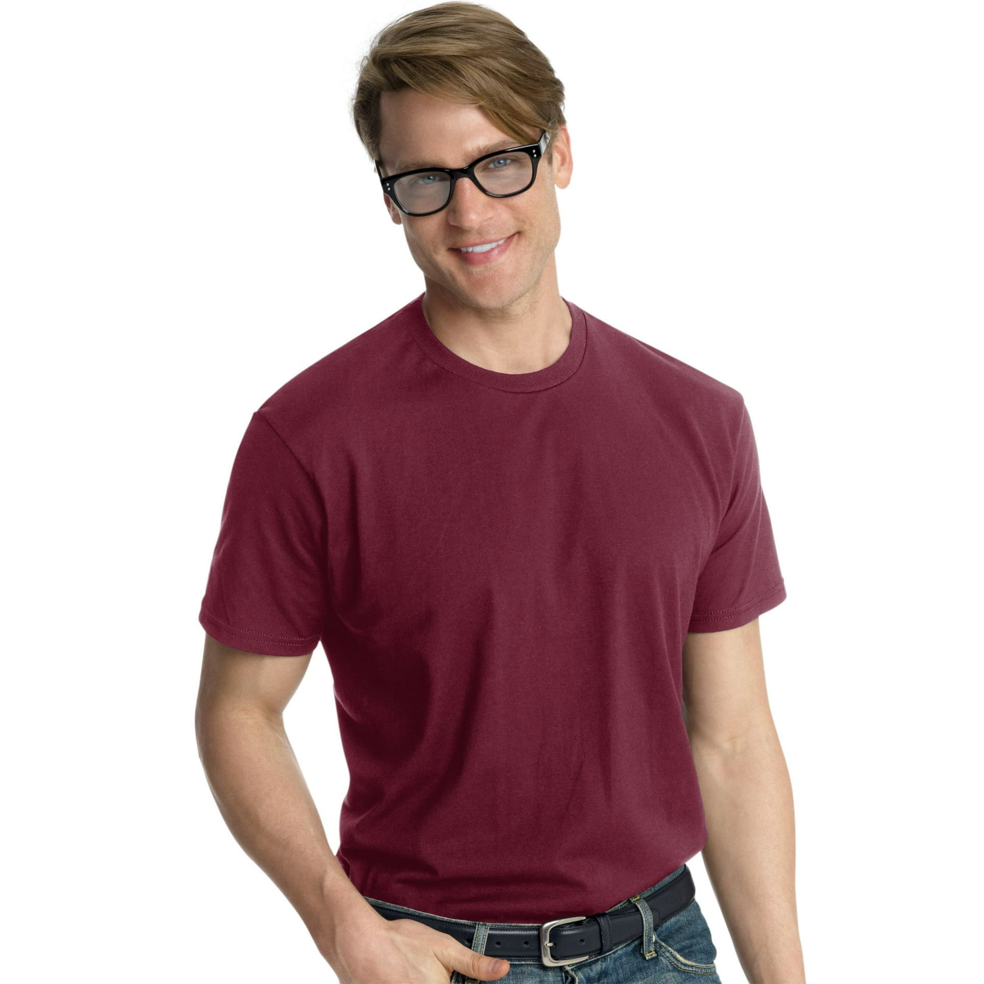 Click here for Hanes Nano-T Men`s T-Shirt  S  Maroon prices
