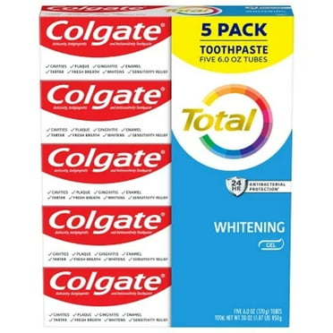 Colgate Total Whitening Gel Toothpaste (6 oz., 5 pk.) - Walmart.com