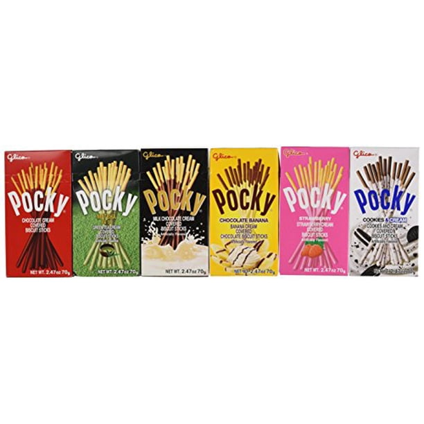 Pocky Biscuit Stick 6 Flavor Variety Pack (Pack of 6) - Walmart.com