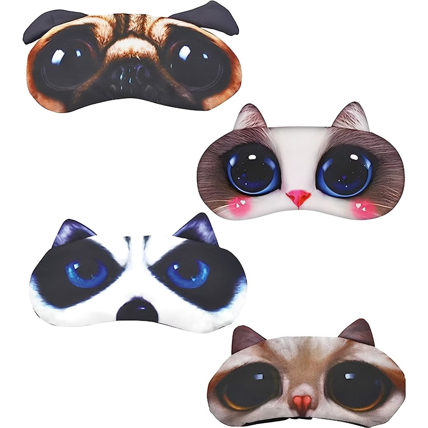 Sleep Mask for Kids Boys Girls Funny Blindfolds Soft Cute Animal ...