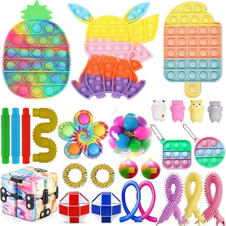 Fidget Toys Pack Fidget Toy Set Fidget Pack Cheap Sensory Fidget Toy Pack with Marble Mesh ...