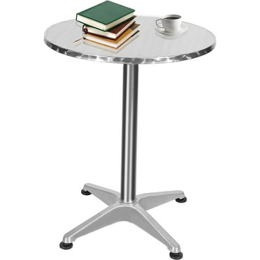 Winsome Obsidian Round Pub Table with MDF Wood Top, Legs, and Base ...