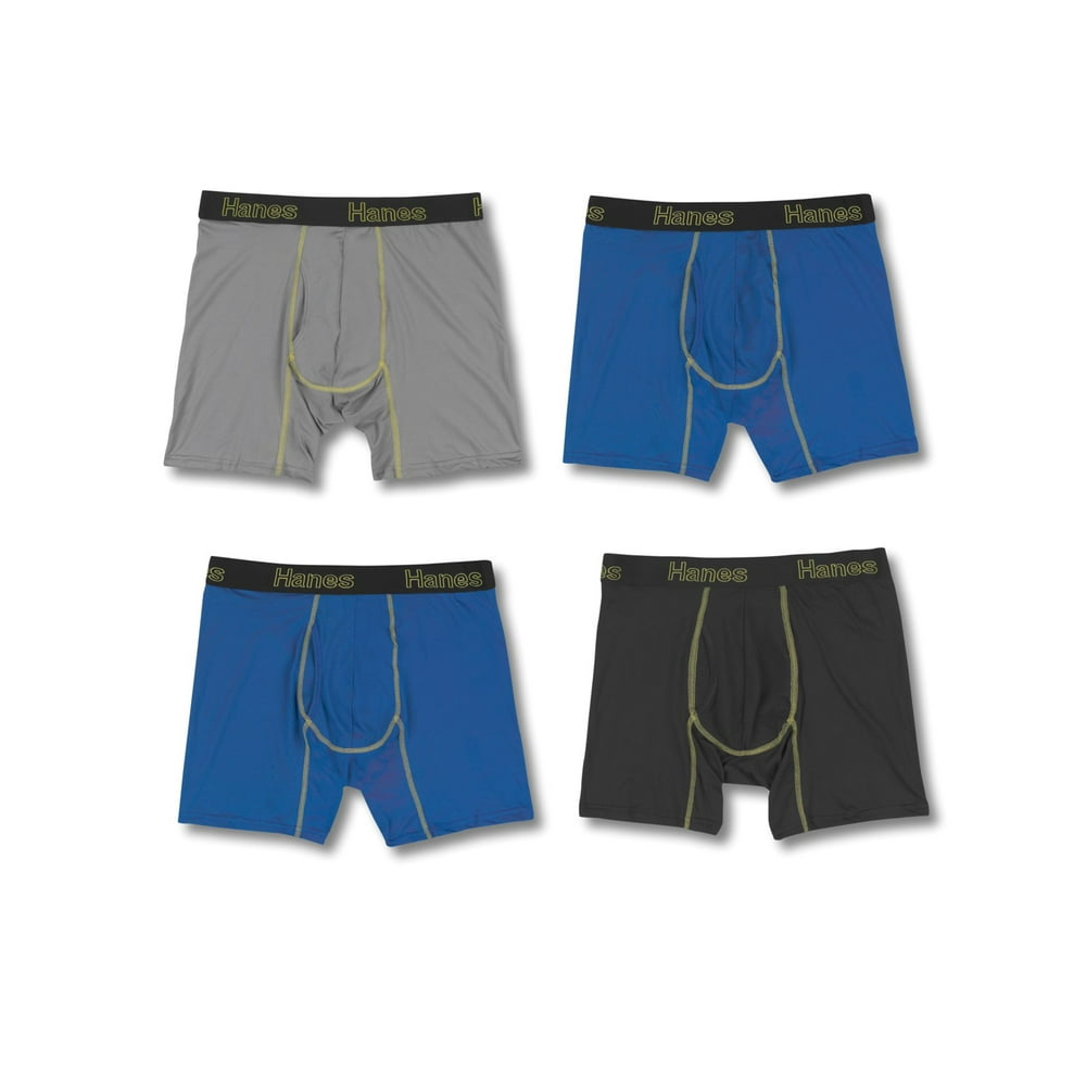 Hanes Hanes Mens Comfort Flex Fit Breathable Mesh Boxer Briefs 4 Pack S Assorted Walmart