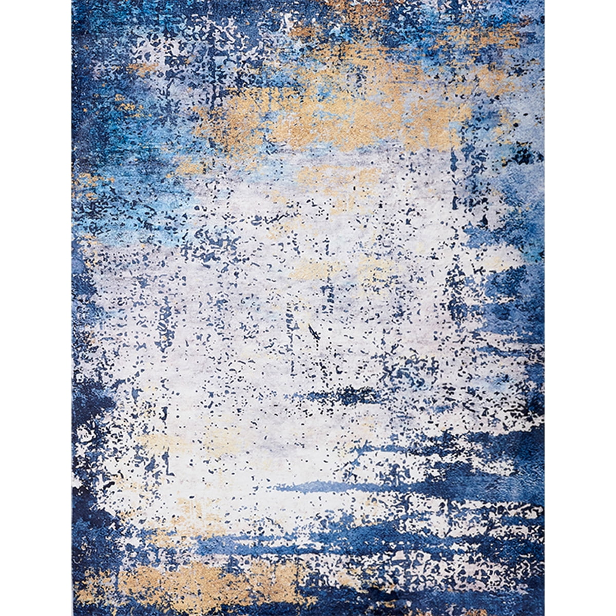 Area Rug, Modern Machine Washable Super Soft Area Rug with Rubber Anti ...