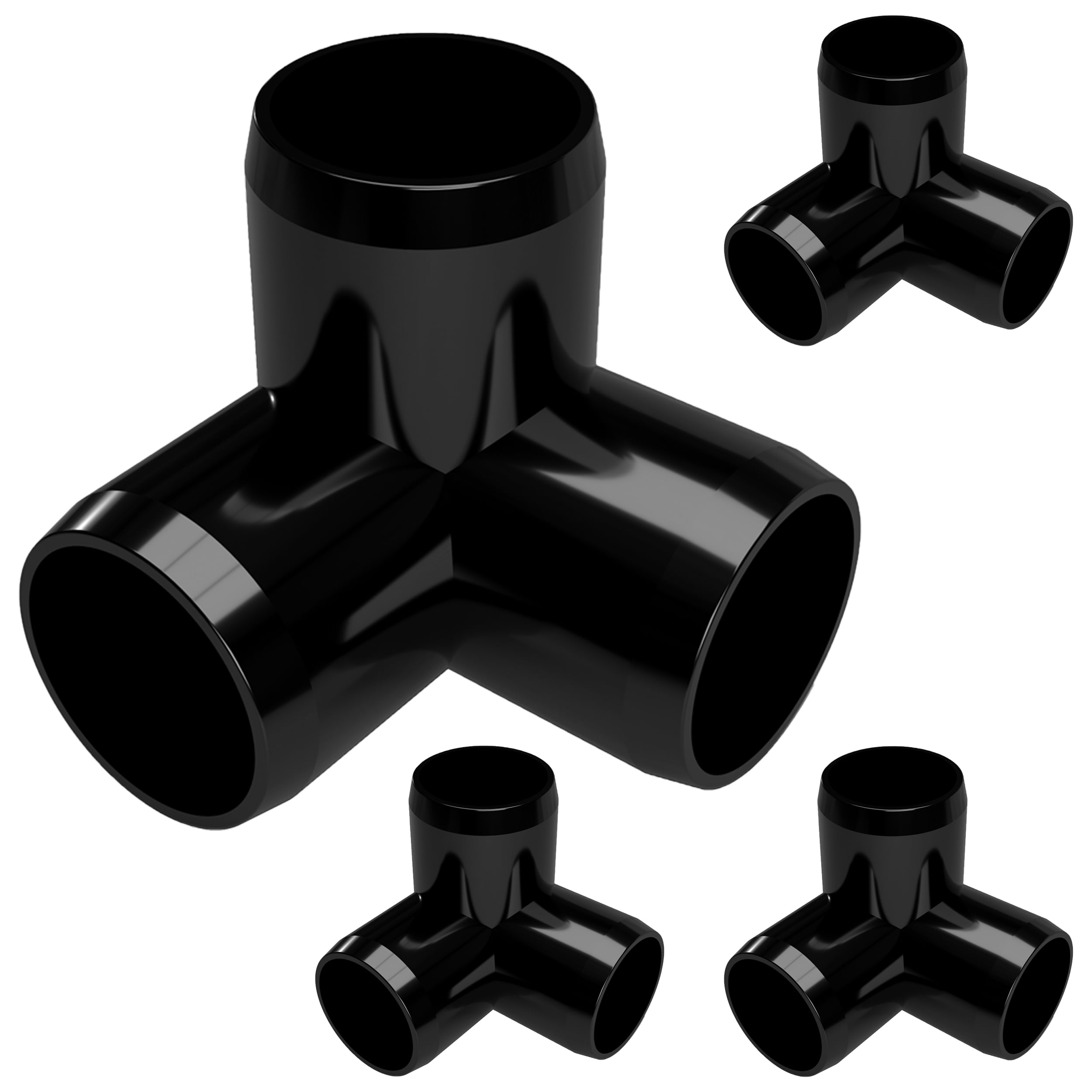 FORMUFIT PVC Fitting, 3-Way Elbow Corner , Furniture Grade, 1-1/4" Size ...