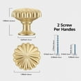 10-piece set of golden cabinet handles, for kitchen cabinets and ...