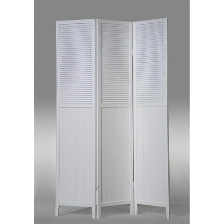 3-Panel Room Divider in White Finish - Walmart.com