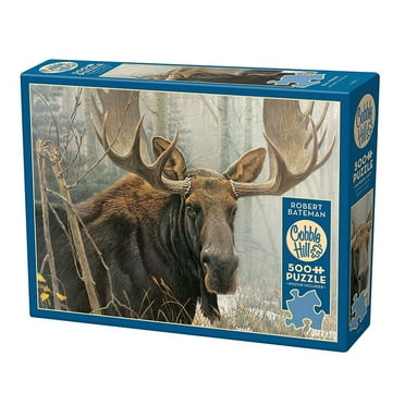 Cobble Hill Bull Moose By Artist Robert Bateman 500 Piece Jigsaw Puzzle ...