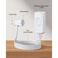 DEWENWILS Inline Lamp Dimmer, No Wiring Needed, Slide Control, White, 2 ...