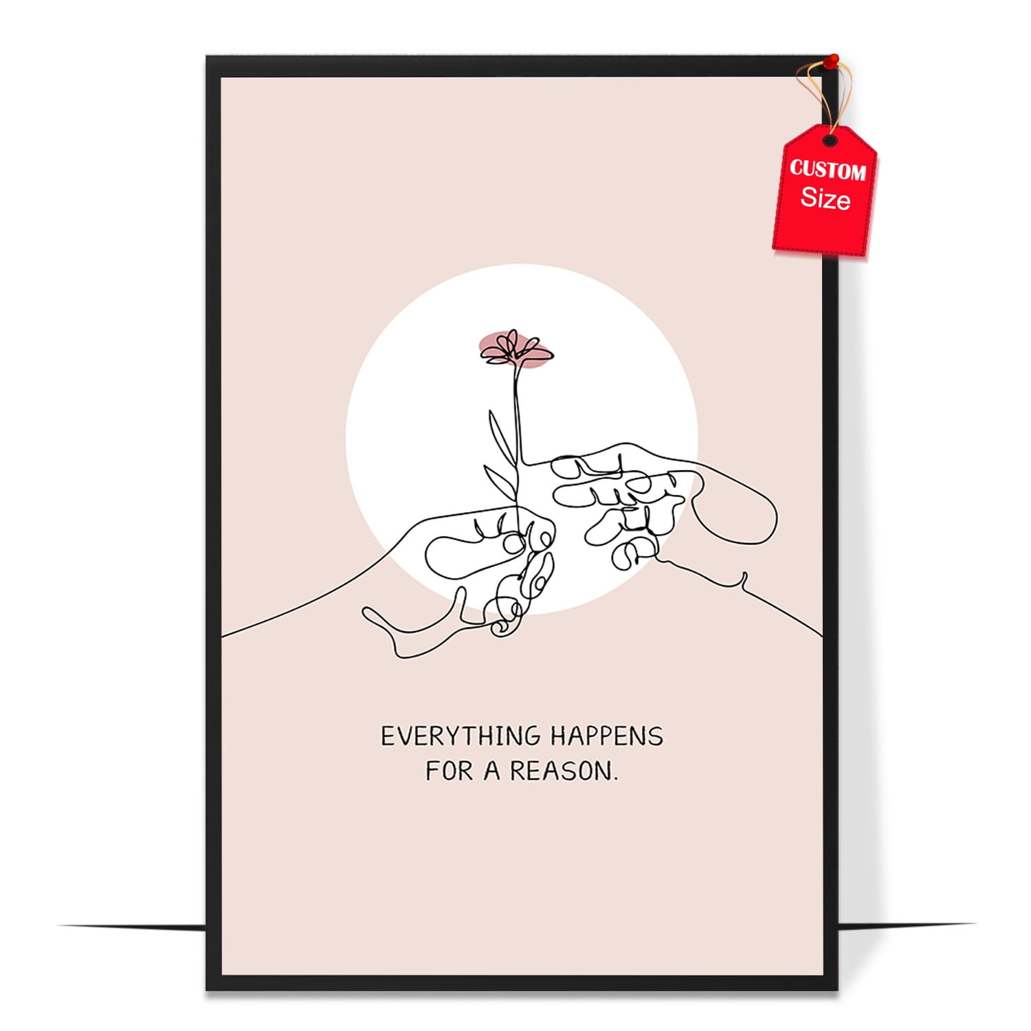 LOLUIS Everything Happens For A Reason Poster, Mental Health Poster ...