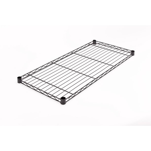 HSS Extra Wire Shelf 14"x36" Fits 1" Pole Diameter Black, Capacity 350 ...