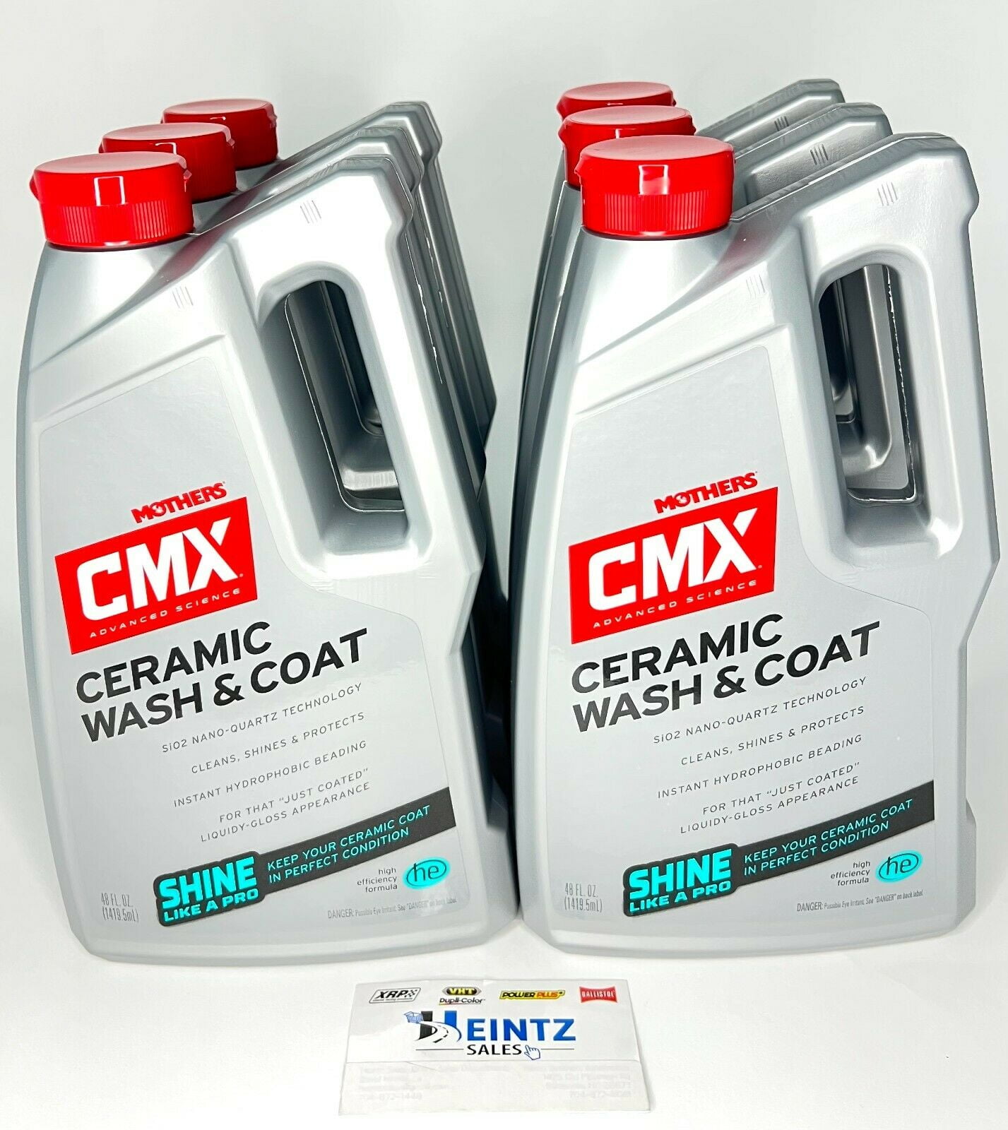 MOTHERS 01548 CMX Ceramic Wash and Coat 6 PACK - Clean - Shines ...