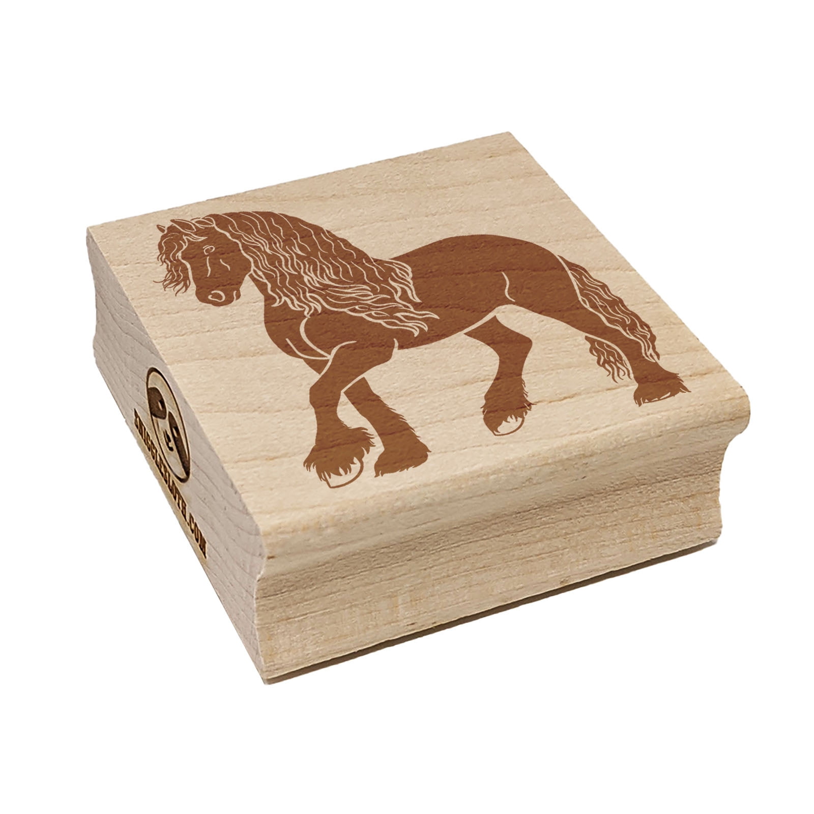 Elegant Friesian Horse Square Rubber Stamp Stamping Scrapbooking ...