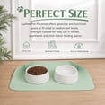 Cat Dog Food Mat with Snap Buttons, Leather Pet Feeding Mat for Cats ...