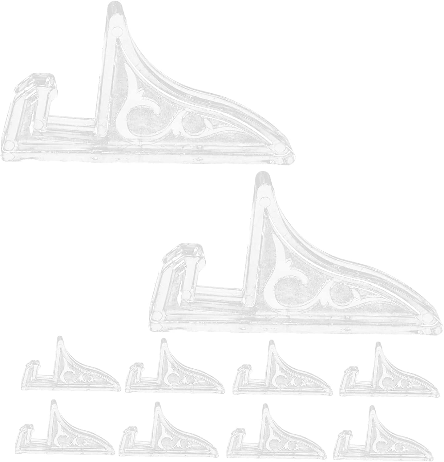 10pcs Photo Frame Base Clear Stand Picture Frame Holder Stand Clear ...