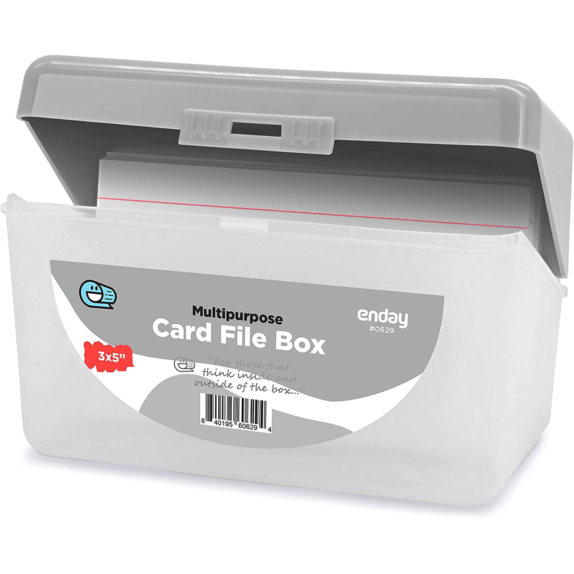 Enday Card Holder Box for Index, Note and Blank Flash Cards Office and ...