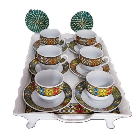 Etege Ethiopia- 12 Pcs Tibeb Pattern Ethiopian & Eritrean Traditional ...
