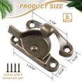 Zinc Window Sash Lock Antique Brass 6 Count Security Replacement for ...