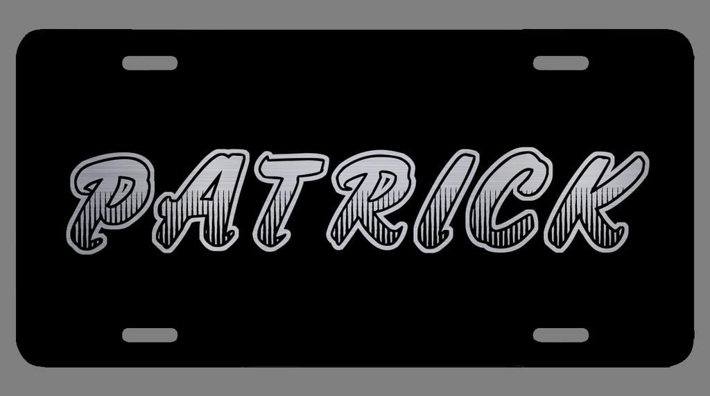 Patrick Name Etched Style License Plate Tag Vanity Novelty Metal ...