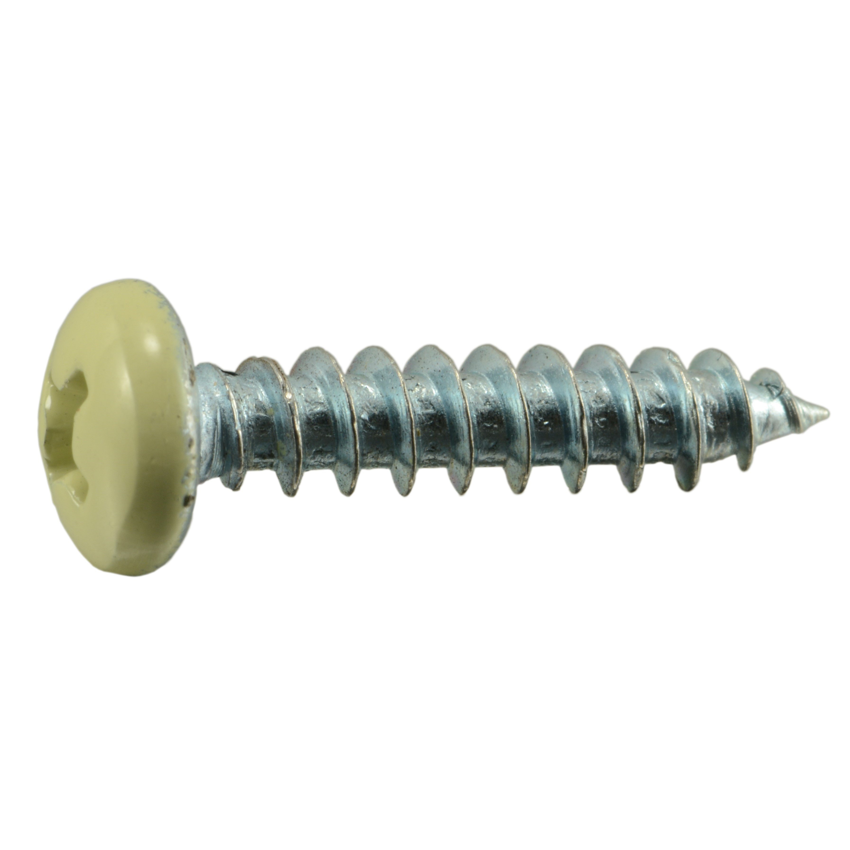 #8 x 3/4" Beige Painted Steel Phillips Pan Head Sheet Metal Screws ...
