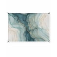 Abstract Lines Sun Shade Sail 12'X16' Green Gradient Charcoal Ripples ...