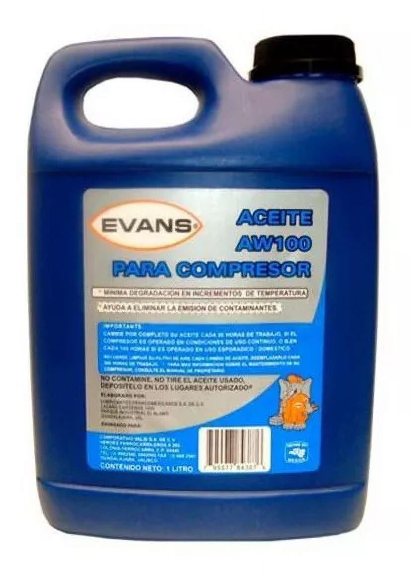 Aceite EVANS AW 100 Para Compresor 1 Litro | Bodega Aurrera en línea
