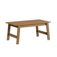 Mainstays Wood Rectangle Coffee Table, Walnut Finish - Walmart.com