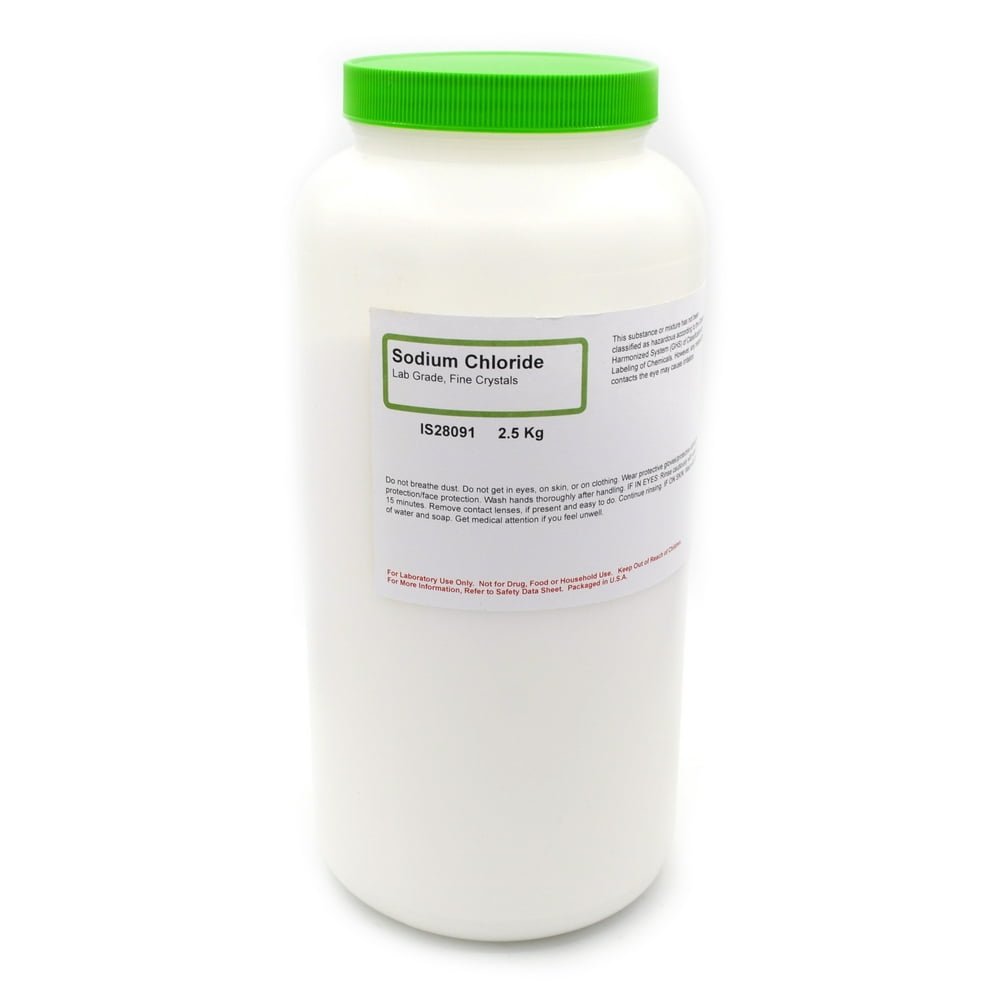 Fine Crystalline Laboratory-Grade Sodium Chloride, 2.5kg - The Curated ...