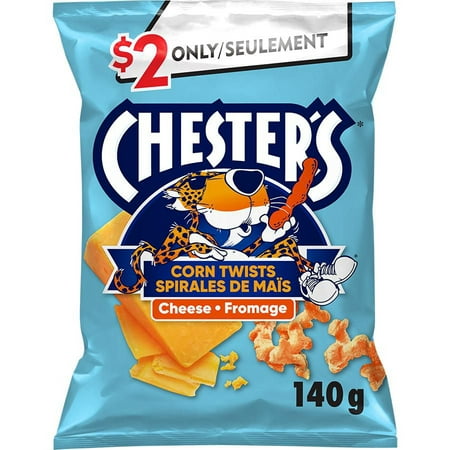 Chester's Corn Twists Cheese Corn Snacks, 140G - Walmart.ca