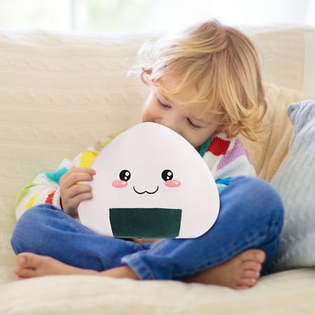 Plush Cute 3D Rice Ball Plush Toy Stuffed Home Decoration Birthday Gift ...