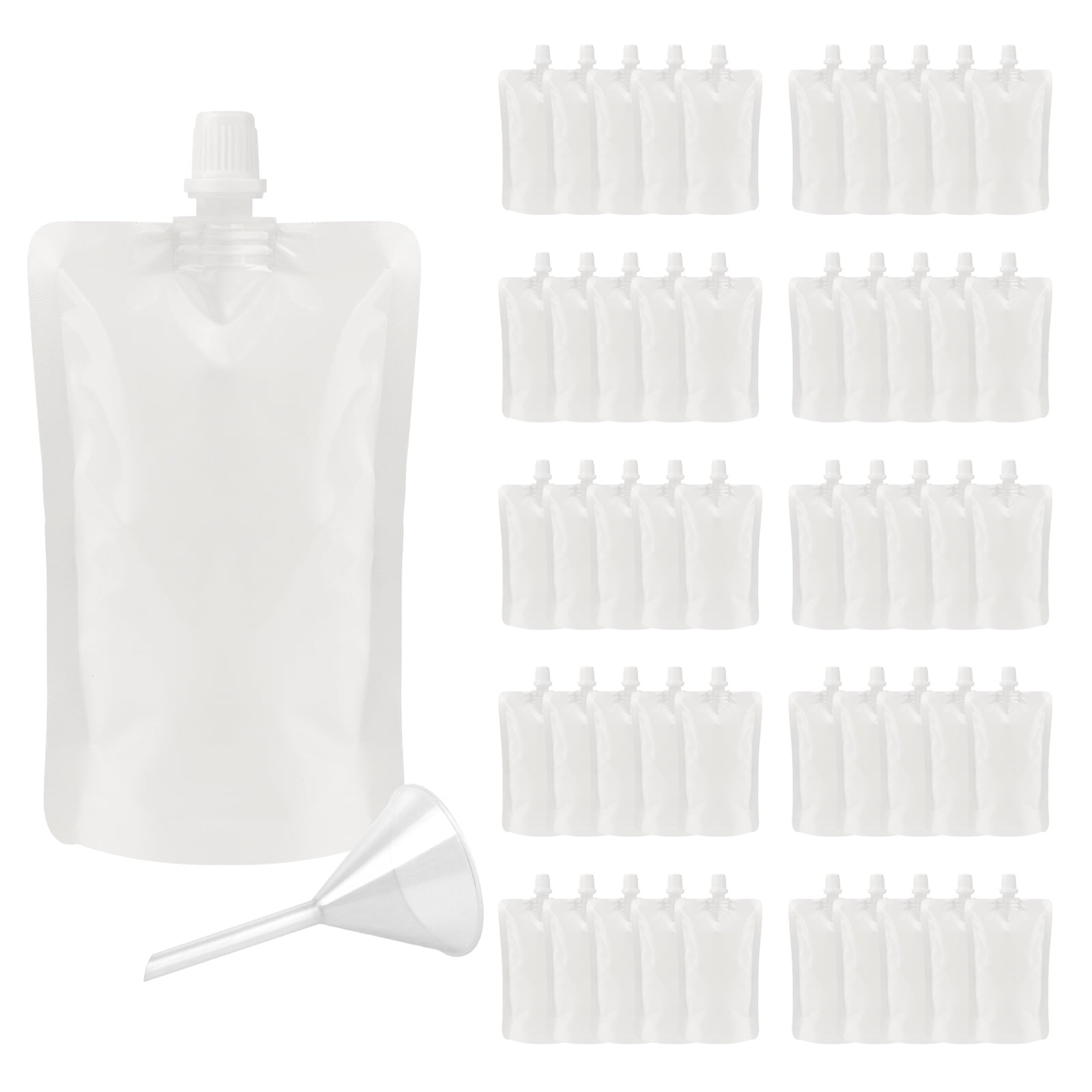 Click here for Muka 50 Pcs White Plastic Liquid Pouch  Reclosable... prices