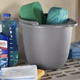 Sterilite 10 Qt. Large Classic Titanium Spout Pail with Comfort Handle ...