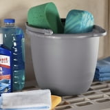 Sterilite 10 Qt. Large Classic Titanium Spout Pail with Comfort Handle ...