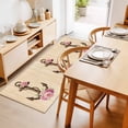 2x6ft Area Rug,Retro Nautical Anchor Pink Rose Washable Large Rugs Soft ...