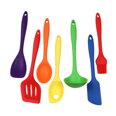 Chef Craft Premium Silicone Kitchen Tool and Utensil Set, 5 Piece Set ...