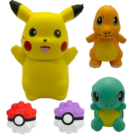 Pikachu Squishy Kawaii Anti Stress Decompress Ball Fidget Toys ...