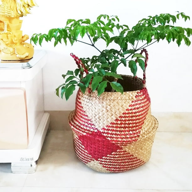 Tall Rattan Planters