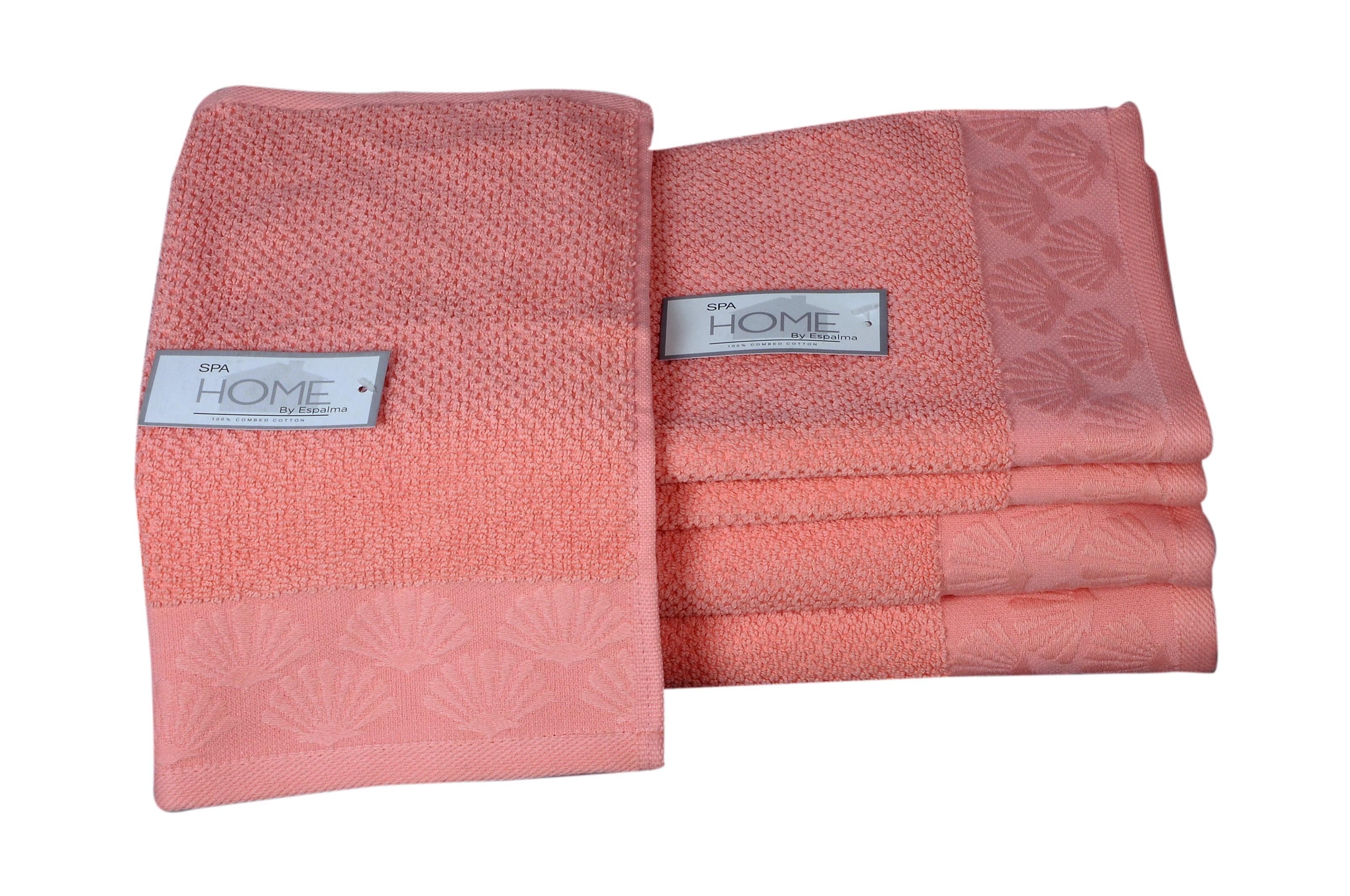 Coastal Shell 6-Piece Textured Towel Set - Walmart.com