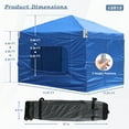 Aoodor Pop Up Canopy Tent with Removable Mesh Window Sidewalls ...